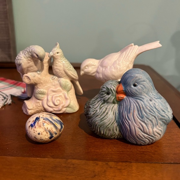 Vintage | Accents | Vintage Bird Figurines Ceramic And Porcelain Spring ...